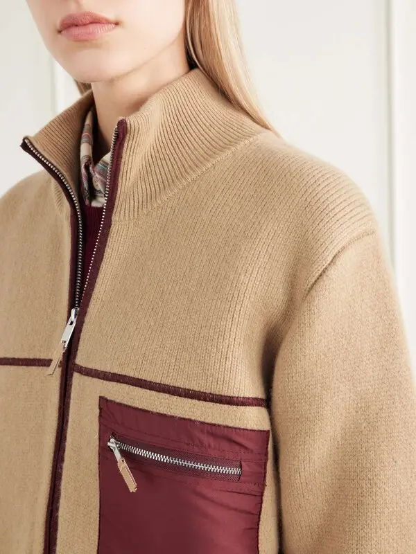 Guest In Residence Louis Rib-trimmed Wool And Cashmere-blend Felt Jacket