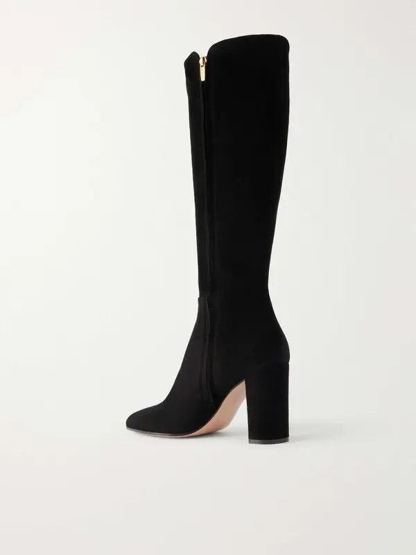 GIANVITO ROSSI 85 Suede Knee Boots