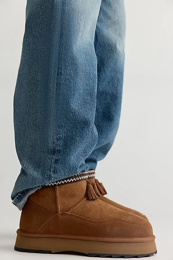 EMU AUSTRALIA Emu Mim Tassel Boots - Chestnut