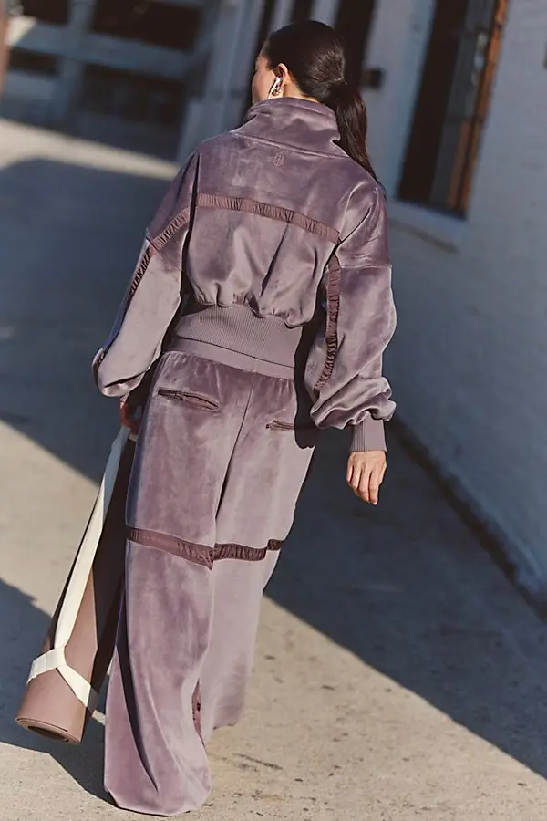 Free People Haven Plush Performance Zip-up - Eclipse