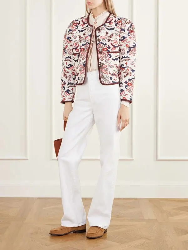 Alix Of Bohemia Dorian Jacquard Cotton-corduroy Jacket