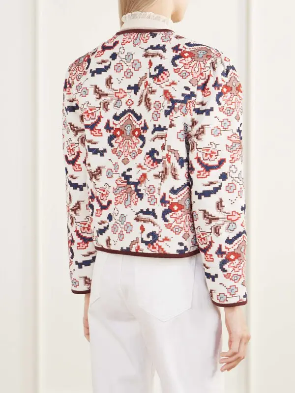 Alix Of Bohemia Dorian Jacquard Cotton-corduroy Jacket