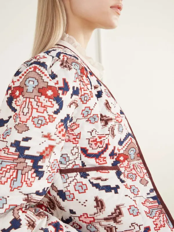 Alix Of Bohemia Dorian Jacquard Cotton-corduroy Jacket