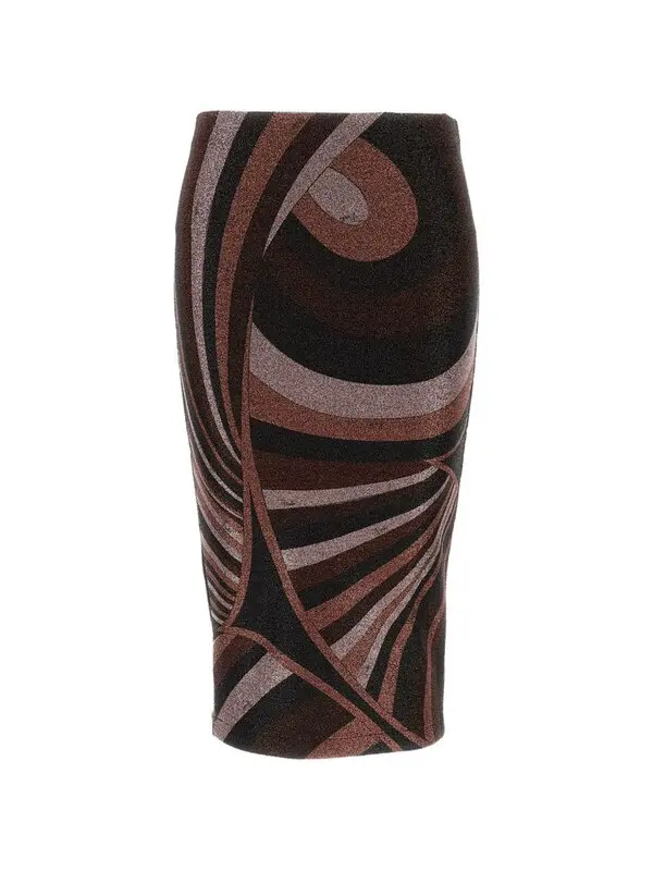 Emilio Pucci Printed Midi Skirt