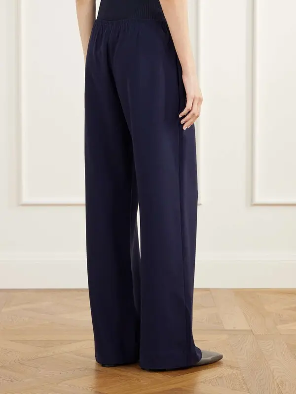 LESET Arielle Crepe Wide-leg Pants