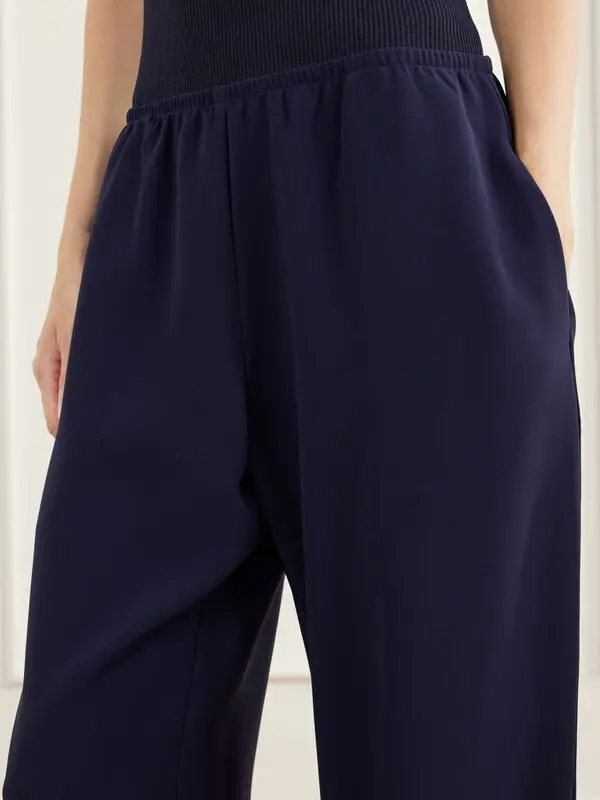 LESET Arielle Crepe Wide-leg Pants