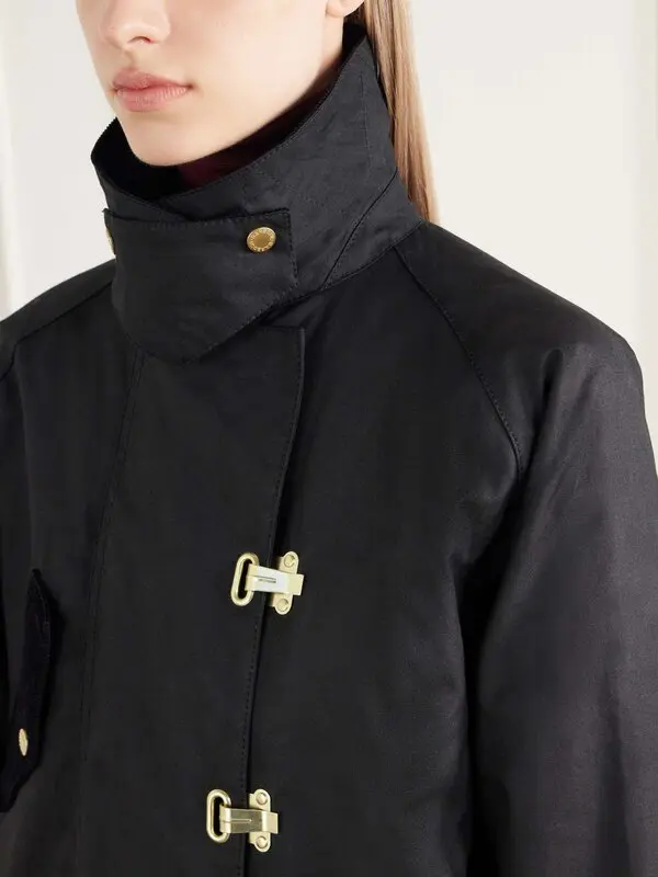 Barbour Felton Corduroy-trimmed Waxed Cotton-canvas Jacket