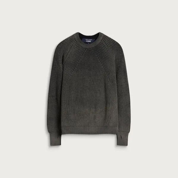 Comme Des Garçons Bleach Treated Ribbed Jumper