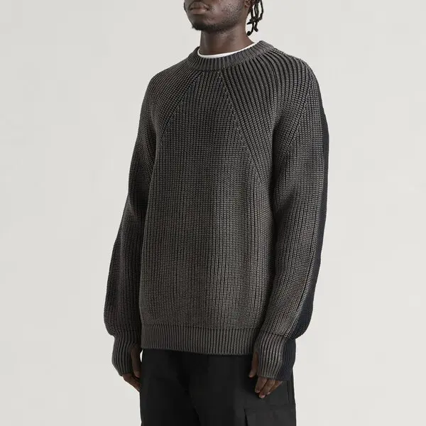 Comme Des Garçons Bleach Treated Ribbed Jumper