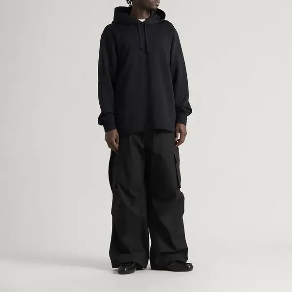 Comme Des Garçons Cotton Blend Drop Hem Hoodie