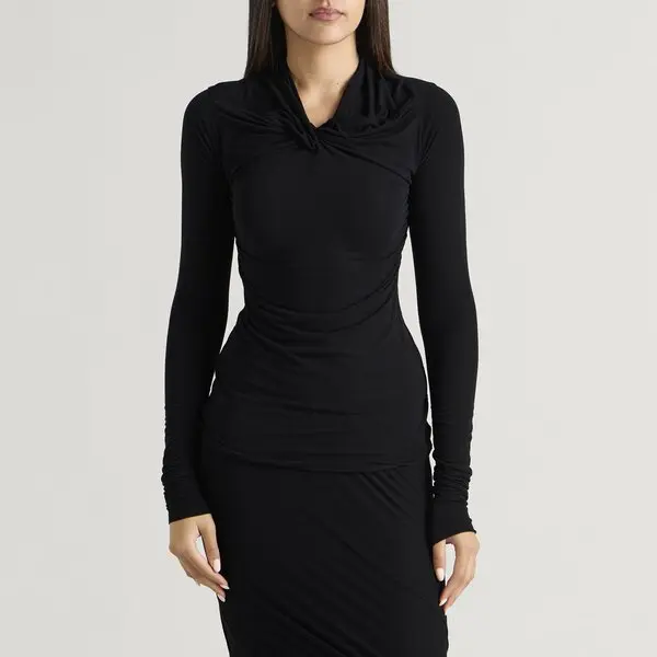 Rick Owens Lilies Kairo Longsleeve Top - Black