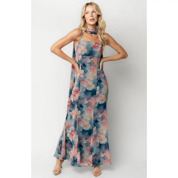 BALTIC BØRN Province Maxi Dress - Blue Multi