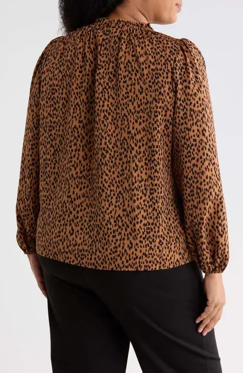 SUGARLIPS Ruffle Neck Long Sleeve Top
