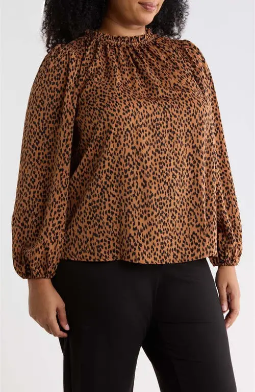 SUGARLIPS Ruffle Neck Long Sleeve Top