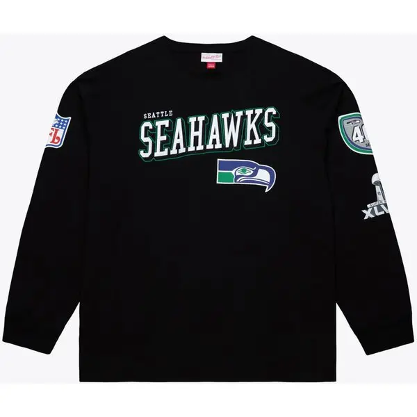 Mitchell & Ness Seattle Seahawks Big & Tall Training Camp Long Sleeve T-shirt