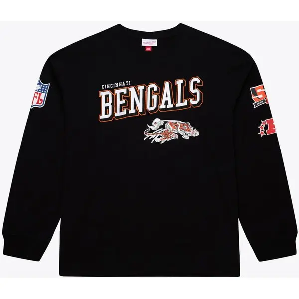 Mitchell & Ness Cincinnati Bengals Big & Tall Training Camp Long Sleeve T-shirt