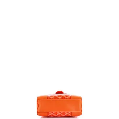 Goyard Saigon Top Handle Bag Coated Canvas With Leather Mini