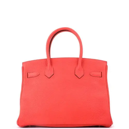 Hermès Birkin Handbag Clemence With Gold Hardware 30