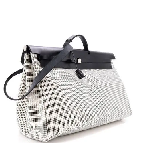 Hermès Herbag Cabine Criss Viking Toile And Leather