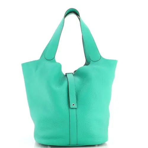 Hermès Picotin Lock Bag Clemence Tgm - Green