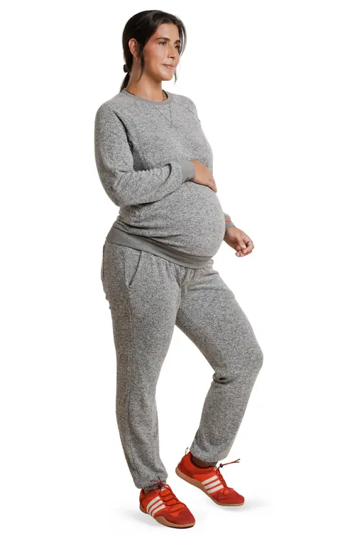 NOM MATERNITY Heart On My Pocket Maternity Sweatpants