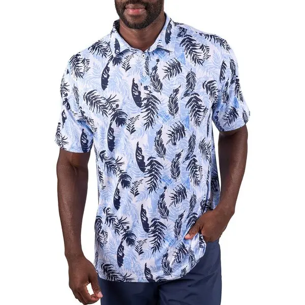 BLACK CLOVER Hidden Clover Polo /peri Blue