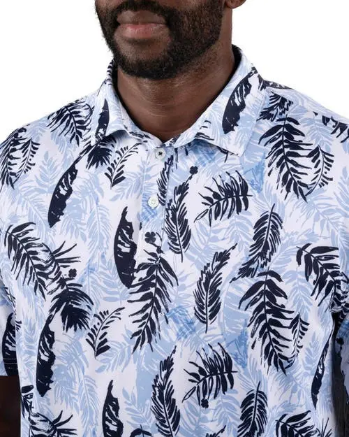 BLACK CLOVER Hidden Clover Polo /peri Blue