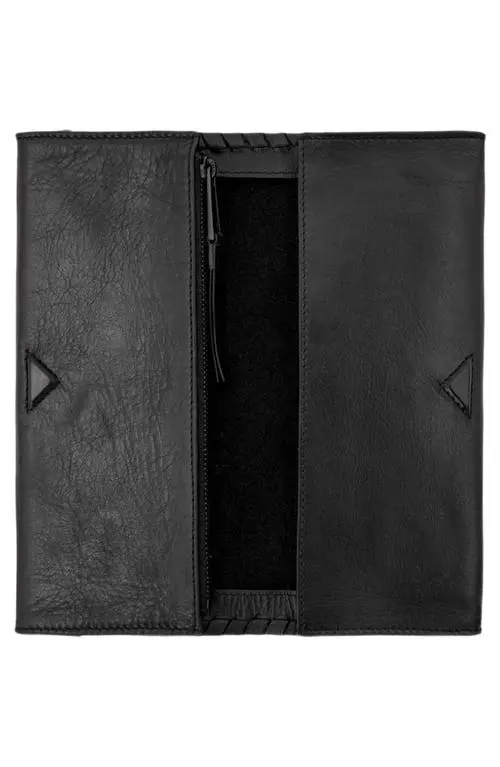 ALLSAINTS Esme Whipstitch Continental Leather Wallet