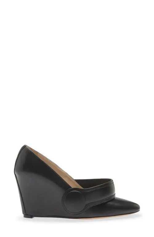 Vaquera Leather Wedge Pump