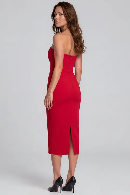 Rene Ruiz Collection Strapless Crepe Cocktail Dress