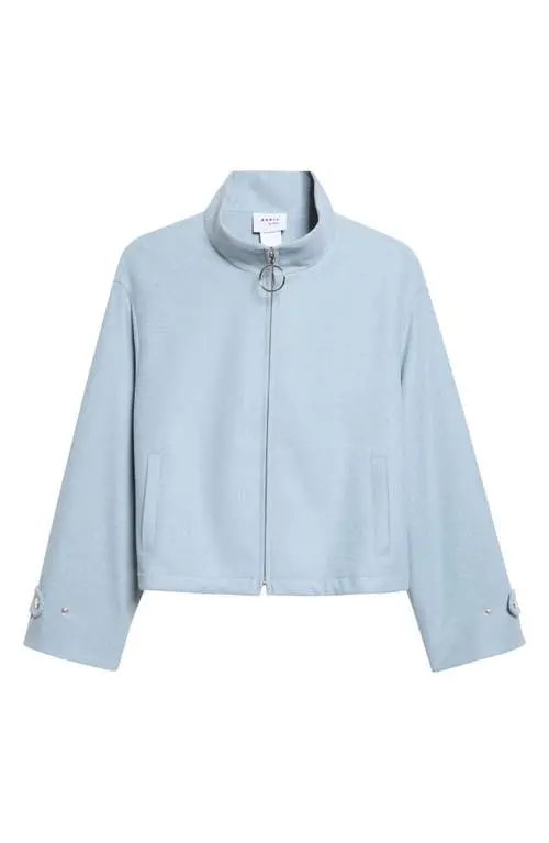 Akris Wool Blend Zip Blouson Jacket