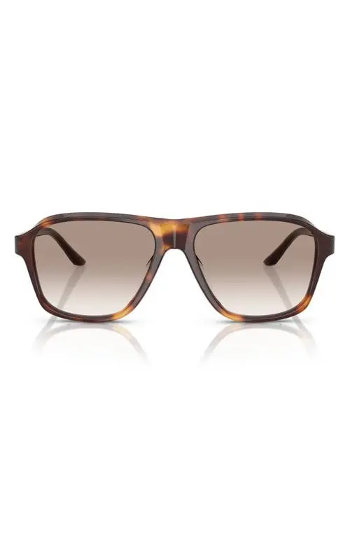 Oliver Spencer X Khaite 56mm Gradient Aviator Sunglasses - Brown