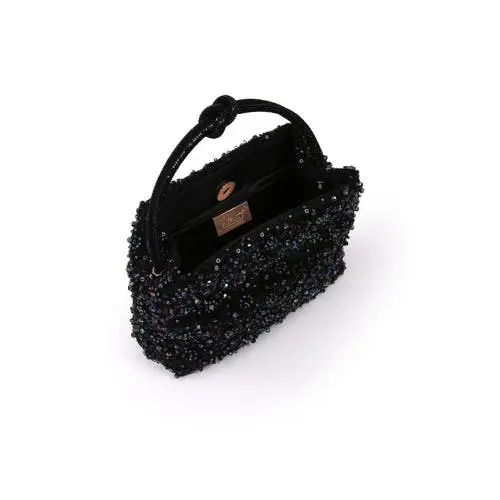 Badgley Mischka Gigi Confetti Top Handle - Black