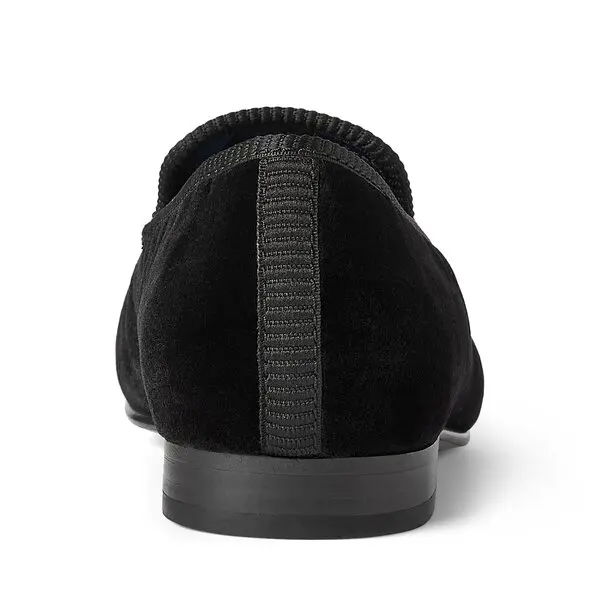 Ralph Lauren Paxton Crest Velvet Slipper