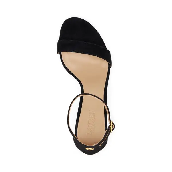 Ralph Lauren Allie Mid-heel Suede Sandal