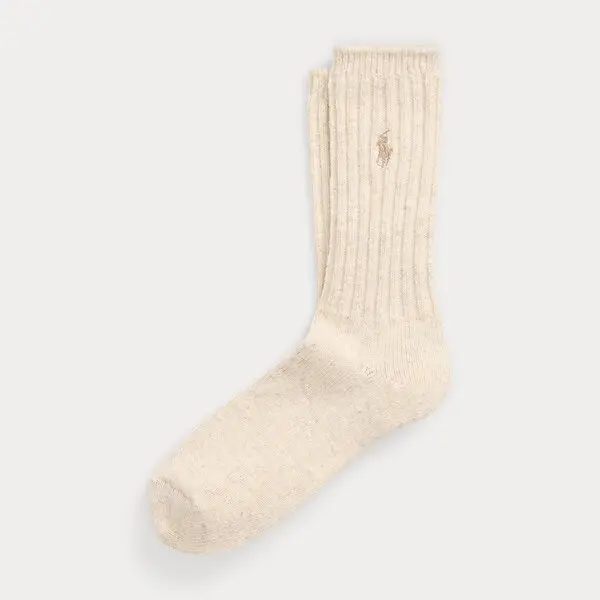 Ralph Lauren Ragg Crew Socks - Ivory