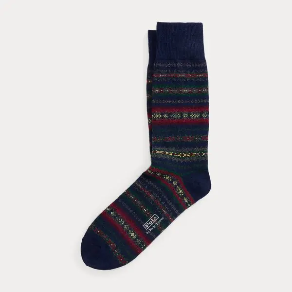 Ralph Lauren Fair Isle Wool-blend Socks