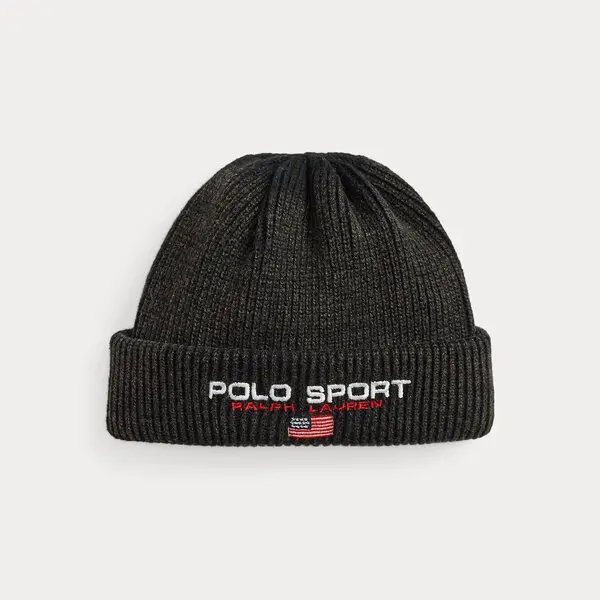 Ralph Lauren Polo Sport Wool-cotton Beanie - Black Boot