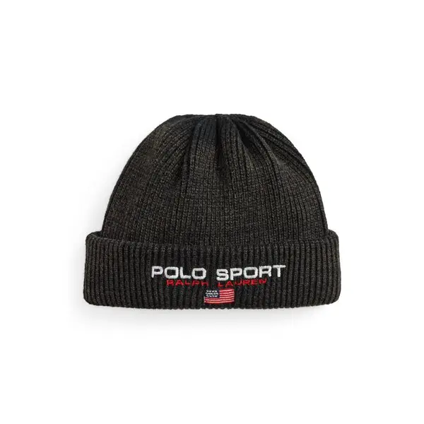 Ralph Lauren Polo Sport Wool-cotton Beanie - Black Boot