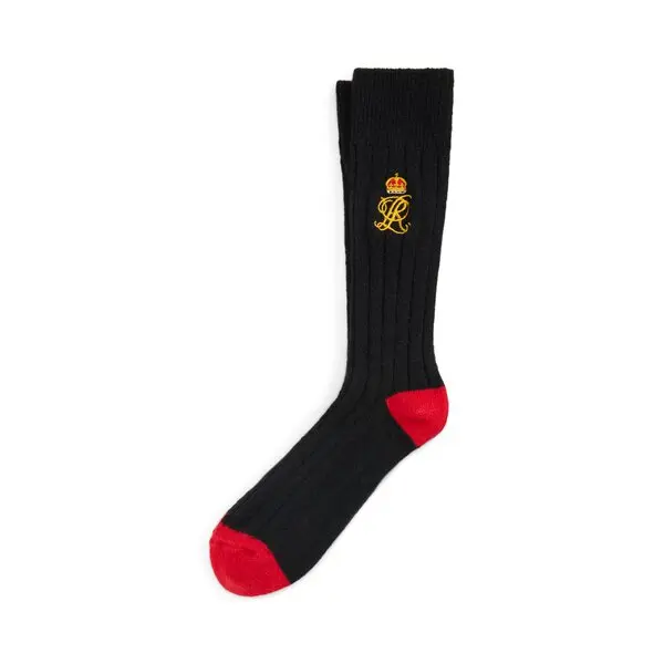 Ralph Lauren Ribbed Wool-blend Boot Socks
