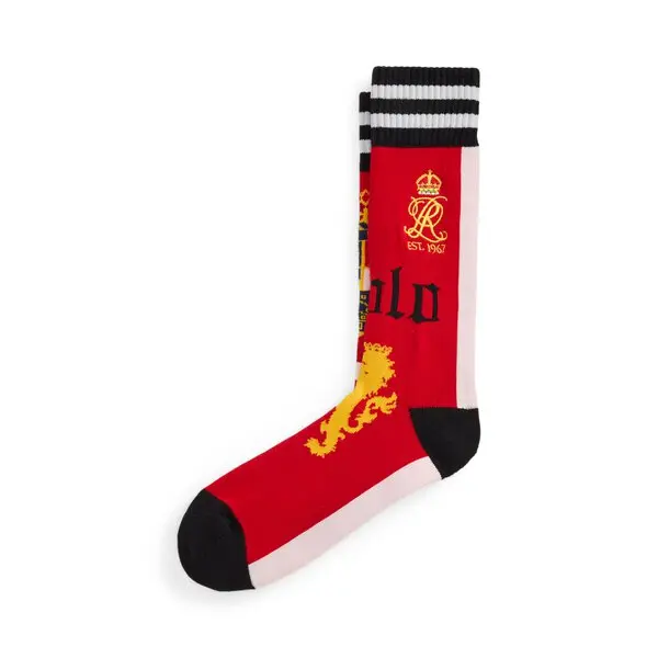 Ralph Lauren Cotton-blend Graphic Crew Socks