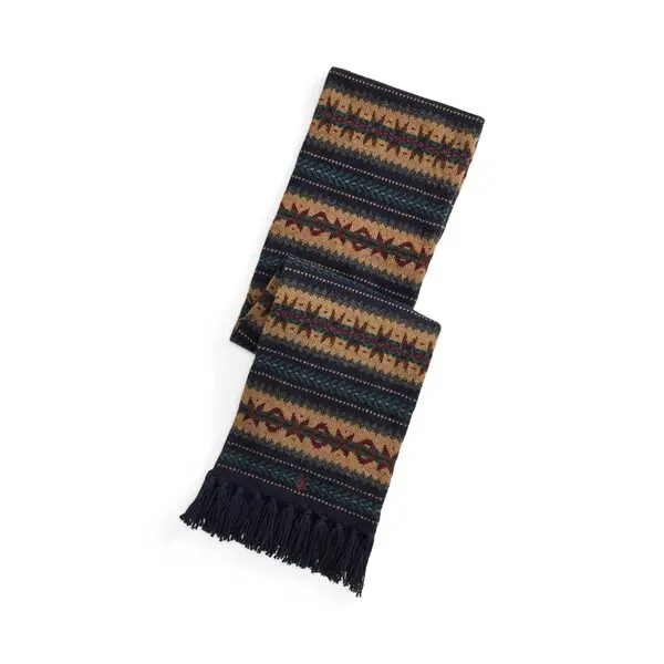 Ralph Lauren Fair Isle Wool-blend Scarf