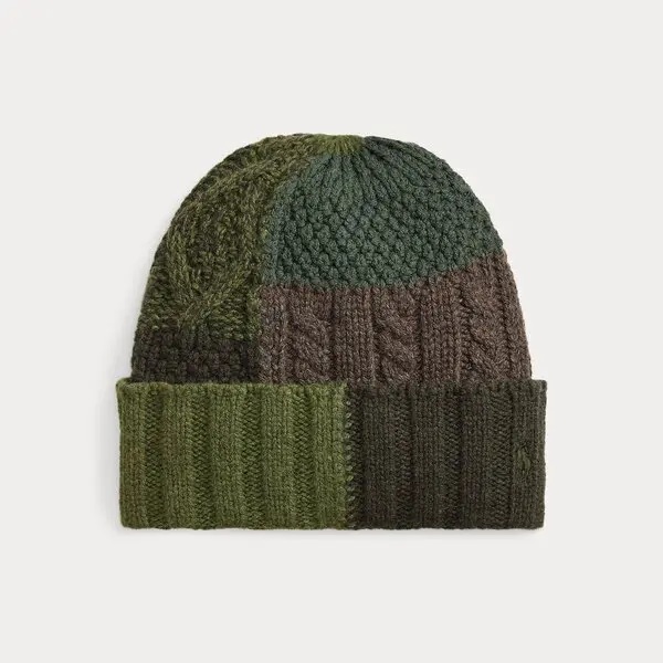 Ralph Lauren Patchwork Wool-blend Beanie