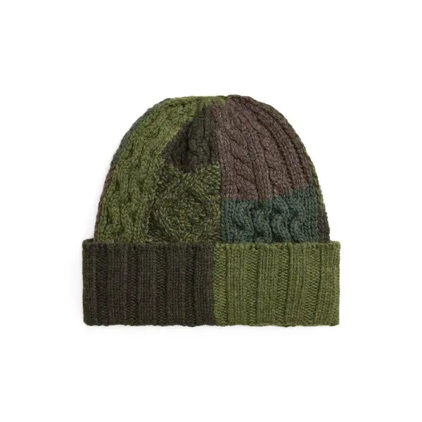 Ralph Lauren Patchwork Wool-blend Beanie