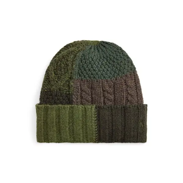 Ralph Lauren Patchwork Wool-blend Beanie