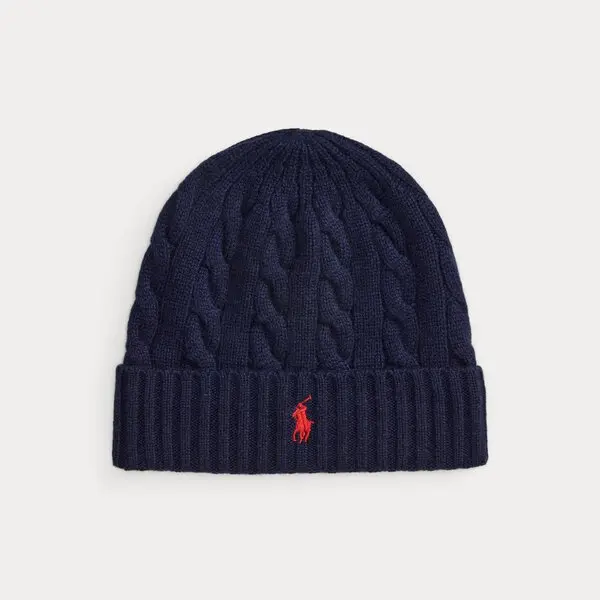 Ralph Lauren Cable-knit Wool-cashmere Beanie - Hunter Navy