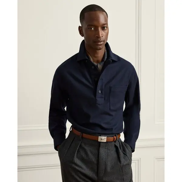 Ralph Lauren Relaxed Fit Cashmere-blend Popover Shirt