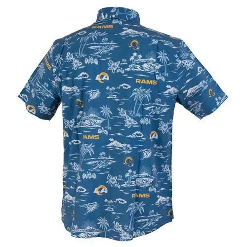 Reyn Spooner Los Angeles Rams Kekai Performance Button-down Top
