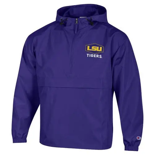 Champion Lsu Tigers Delay Packable Half-zip Jacket