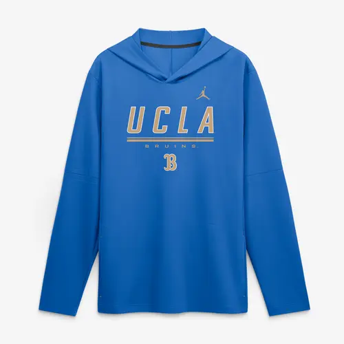JORDAN BRAND Ucla Bruins 2026 Sideline Lightweight Long Sleeve Hooded Dri-fit Top - Blue